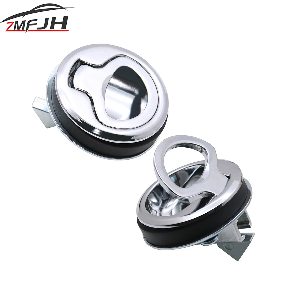 2PCS Marine Boat Latch RV Door Lock 45MM Flush Pull Locker Hatch Latch Lift Handle Cabinet Door ...