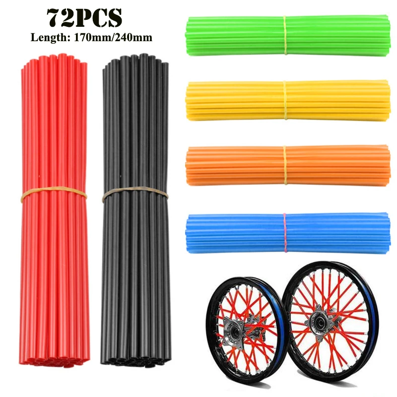 Hot-72Pcs-Motorcycle-Wheel-Spoked-Protector-Wraps-Rims-Skin-Trim-Covers ...