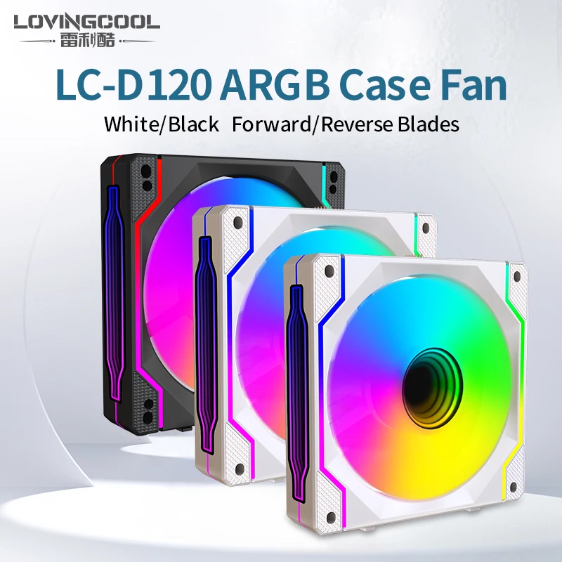 LOVING-COOL-Desktop-Computer-Case-Ventilador-PWM-5V-3pin-ARGB-Cooling ...