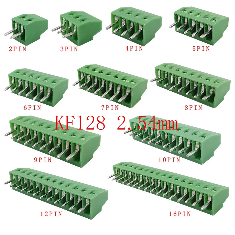 5-10PCS-KF128-2-54mm-Mini-PCB-Screw-Terminal-Blocks-Connector-2P-3P-4P ...