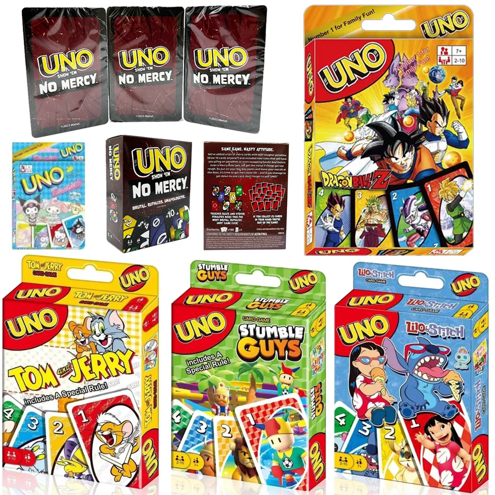 New-Dragon-Ball-Uno-No-mercy-Game-Board-Hello-Kitty-Games-UNO-Cards ...