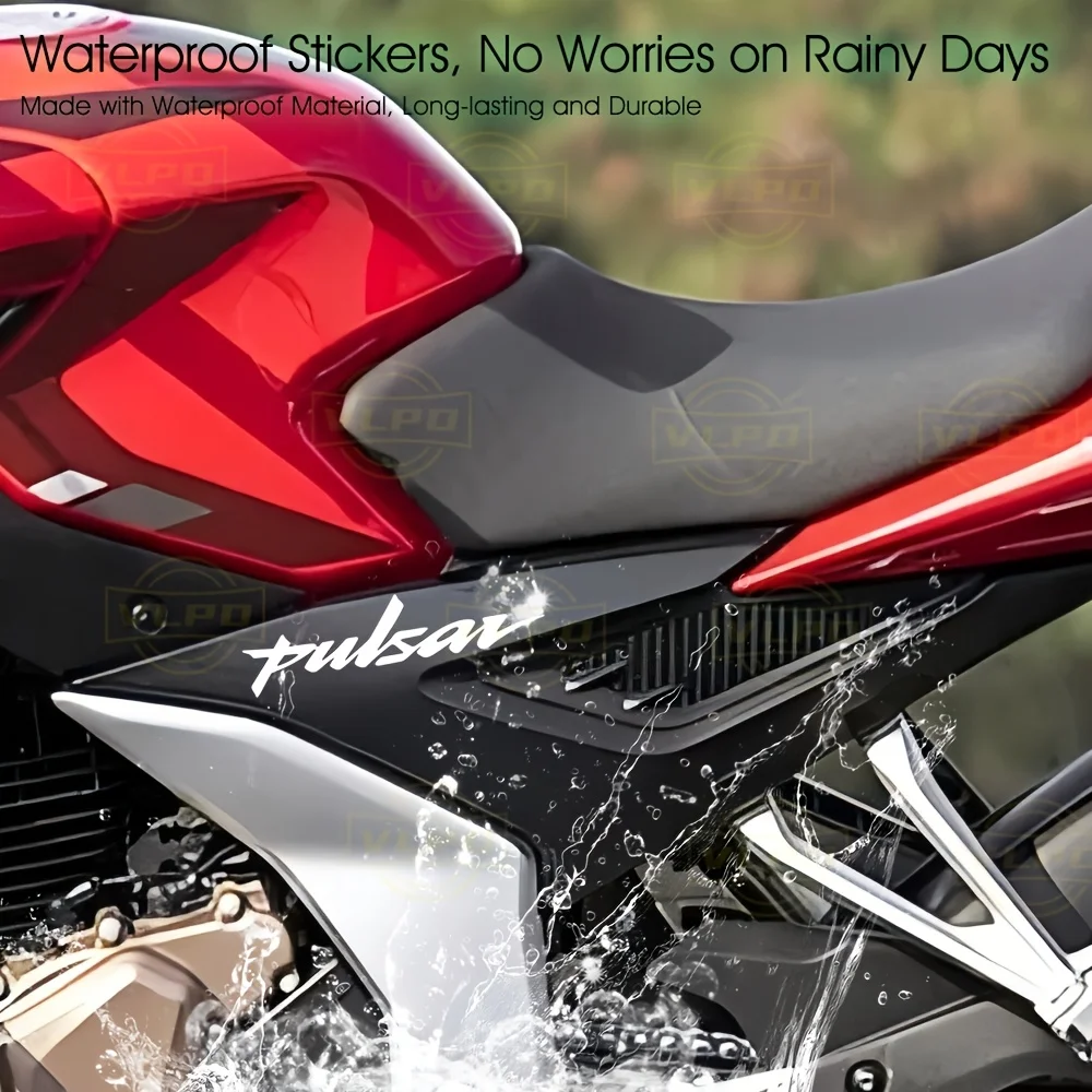 2PCS/SET Pulsar Motorcycle Stickers Multi-Color (Glow Green/White/Black ...