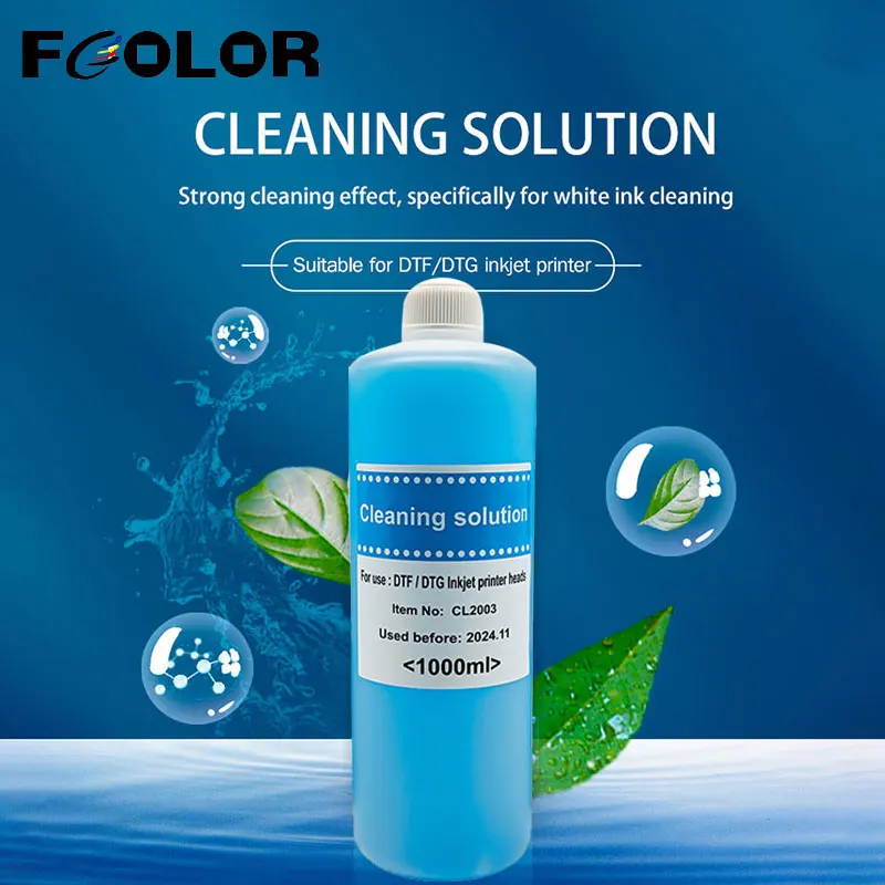 Fcolor-1000ML-Blue-Strong-Cleaning-Fluid-DTF-White-Ink-Cleaning ...