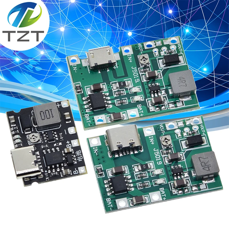 NEW Lithium Li-ion 18650 3.7V 4.2V Battery Charger Board DC-DC Step Up ...