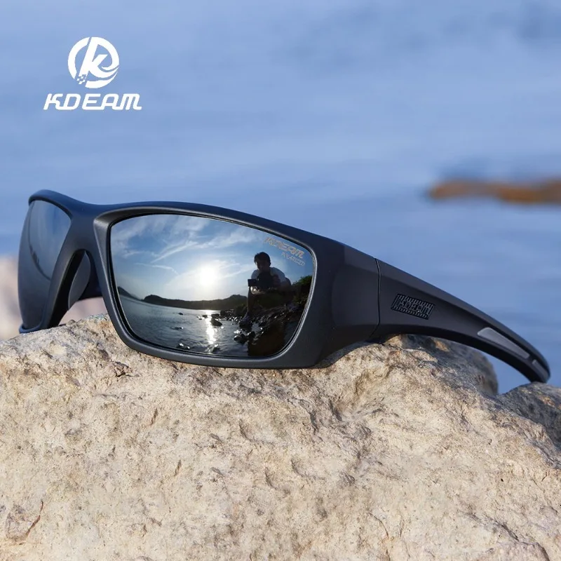 KDEAM Outdoor Sports Polarized Sunglasses Men's Fishing TR90 Frame UV ...