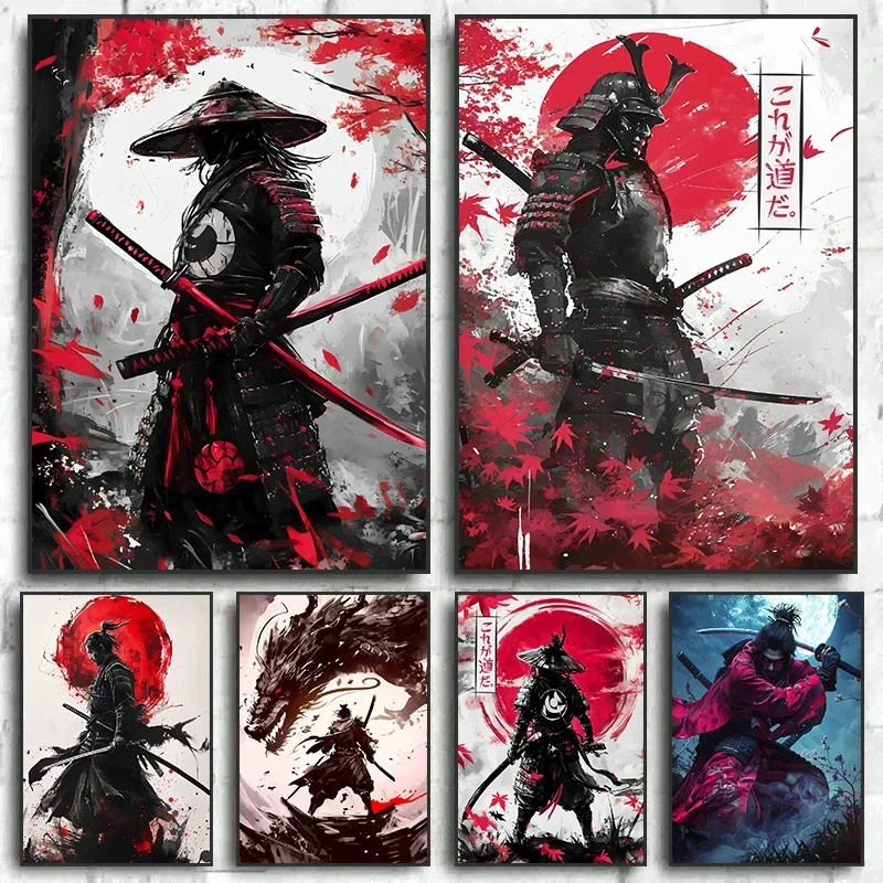 Japanese Samurai Warrior 5D Diamond Painting Cross Stitch Mosaic Kits ...