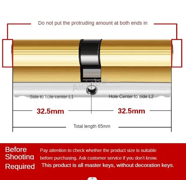 8pcs keys European standard lock cylinders Outdoor door locks,cylinder ...