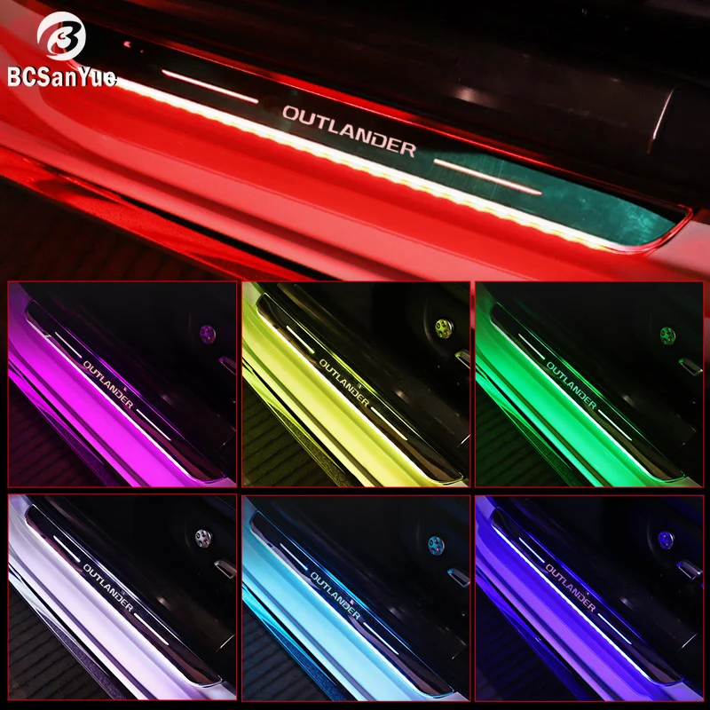Customized-Car-Door-Sill-LED-Pathway-Light-for-Mitsubishi-Outlander-USB ...