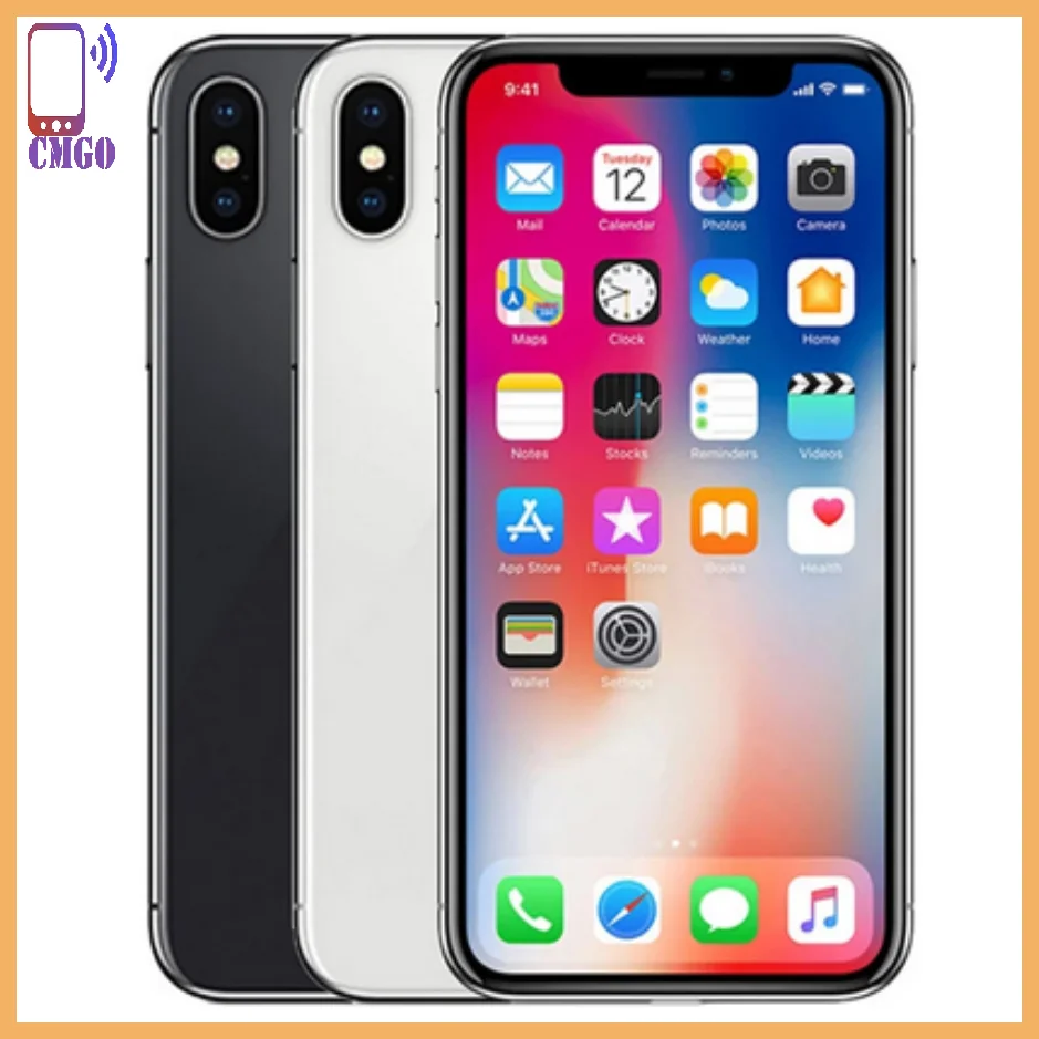 Unlocked Original iPhone X 5.8 inch 3GB RAM Core iOS A11 Dual Camera 4G ...