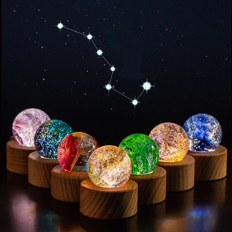 4cm-Fantasy-Colorful-Glass-Star-Ball-Luminous-Planet-Astronomy-Planets ...