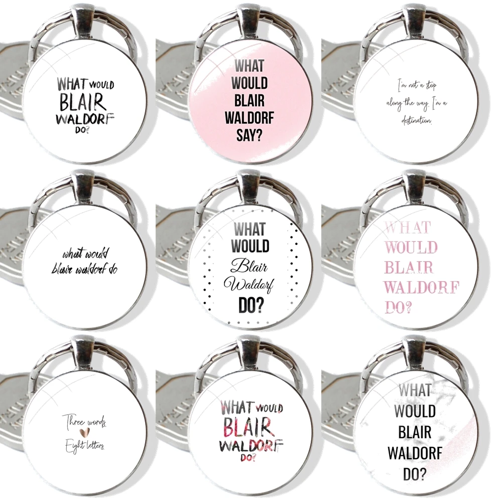 Gossip-Girl-Blair-Waldorf-Keychain-Handmade-Glass-Cabochon-Key-Ring ...