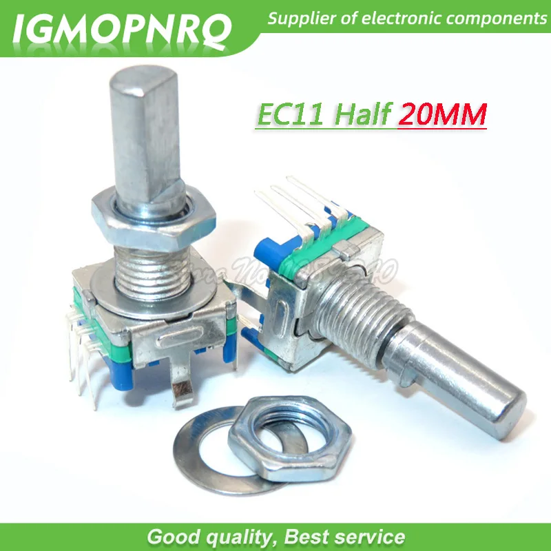 5PCS-EC11-20mm-Half-Handle-Rotary-Encoder-Coding-Switch-Digital ...