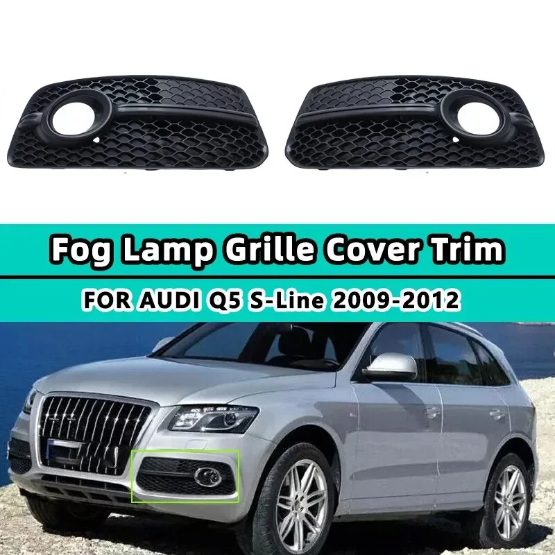 Fog-Light-Grill-Cover-For-AUDI-Q5-S-Line-PRE-FACELIFT-2009-2012 ...