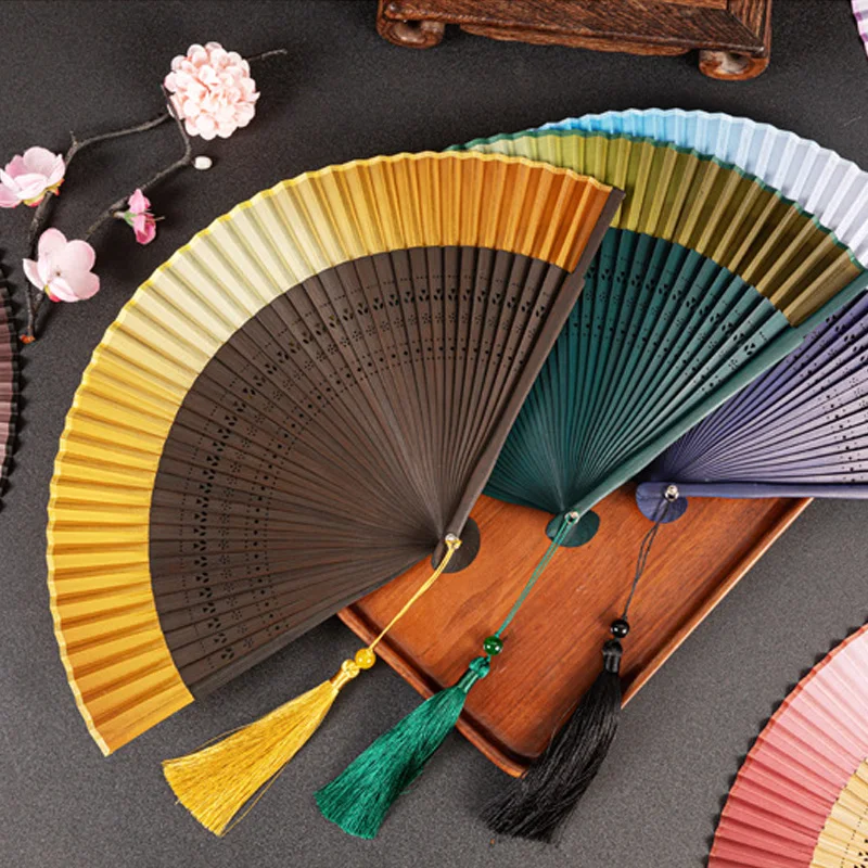 Carved-Bamboo-Folding-Fan-Vintage-Chinese-Style-Hollow-Fan-Wedding-Hand ...