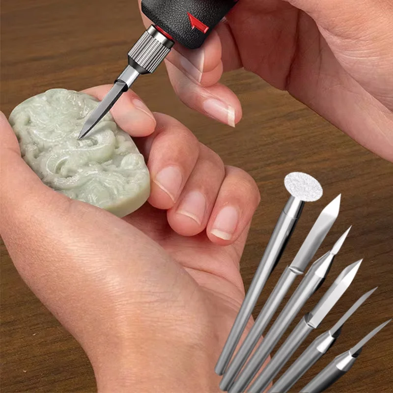 6PCS-Wood-Carving-Bits-Set-For-Dremel-Rotary-Tool-Engraving-Drill ...