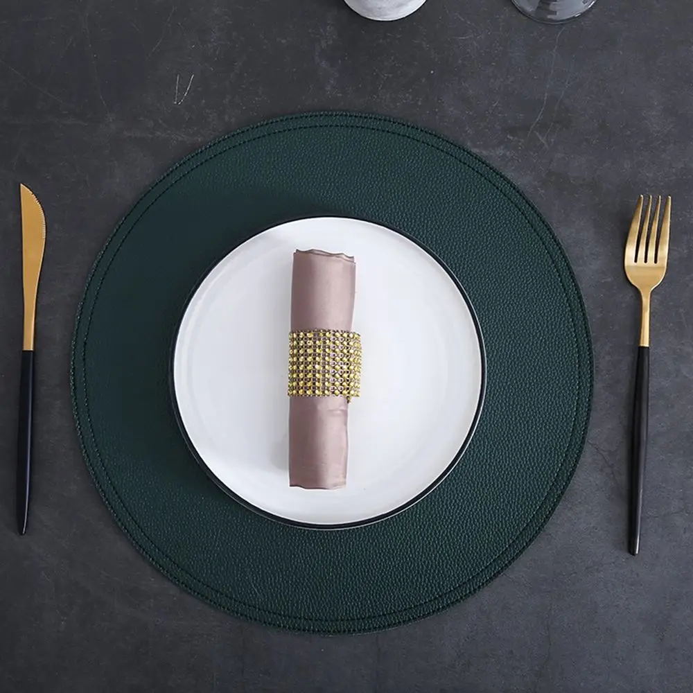 Home-Dining-Soft-Waterproof-Non-Slip-Heat-Insulation-Table-Mat-PU ...