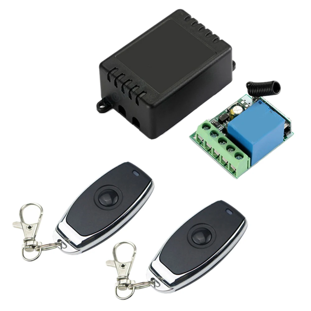 433-Mhz-RF-Wireless-Switch-Receiver-DC-12V-Single-Relay-Receiver-Module ...