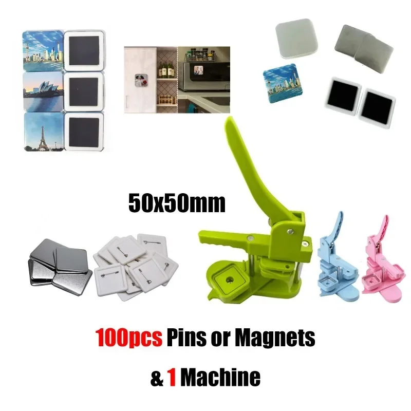 Refrigerator-Badge-Kit-Square-Refrigerator-Badge-Machine-Set-50x50mm ...