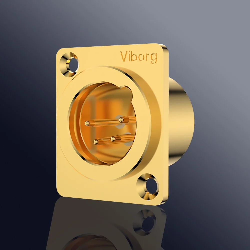 VIBORG-CM204G-CF204G-4pin-Male-Female-Chassis-Panel-Socket-XLR-Plug ...