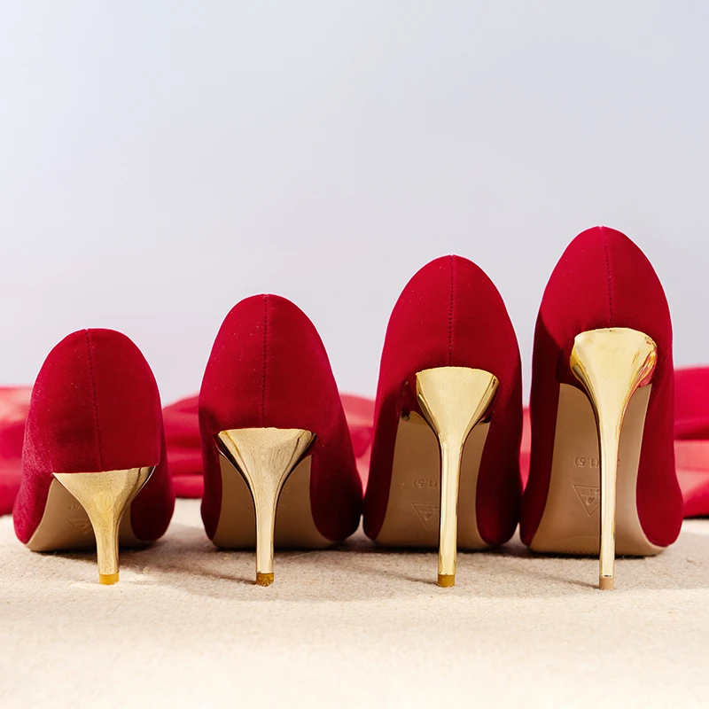 Chaussures à Talons Rouges pour Femme, 12cm, 45, pour Mariage | AliExpress