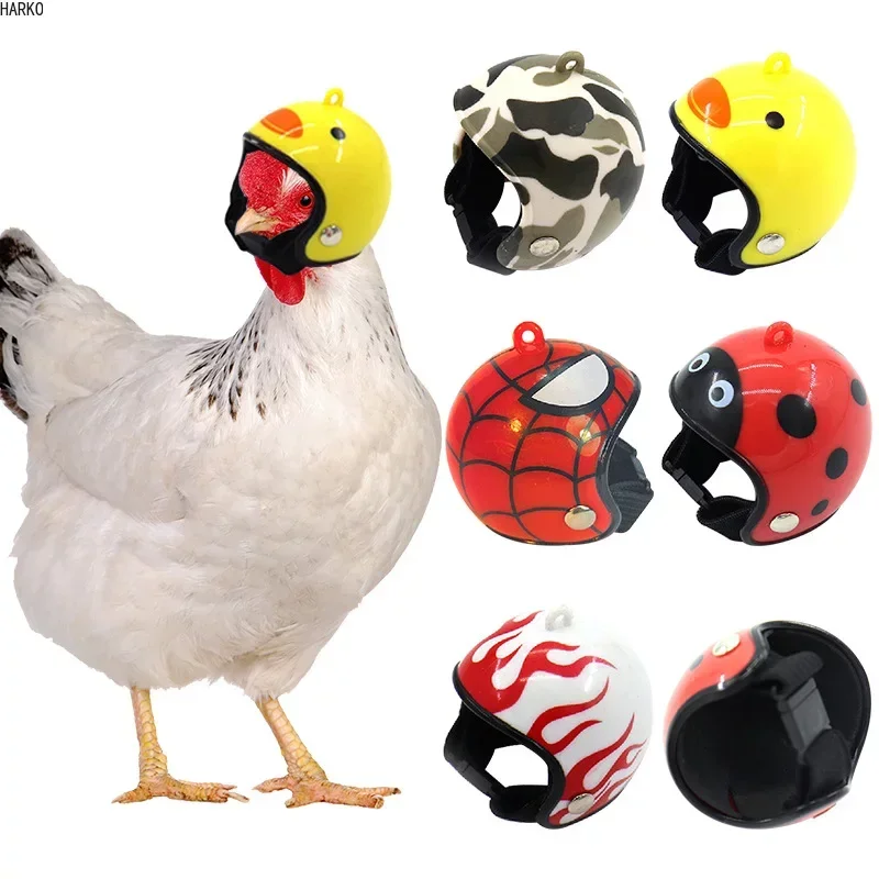 Funny-Chicken-Helmet-Bird-Protect-Cap-Sun-Rain-Protection-Helmet-Small ...