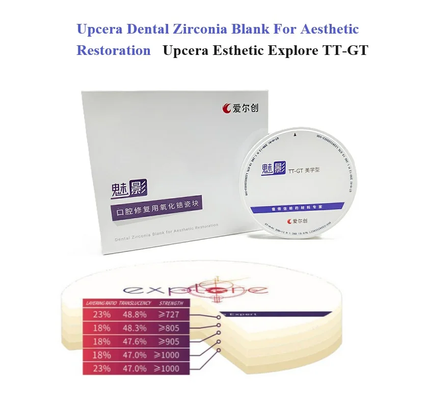 5Layers-Upcera-Zirconia-Explore-Esthetic-TT-GT-Multilayers-Dental-Lab ...