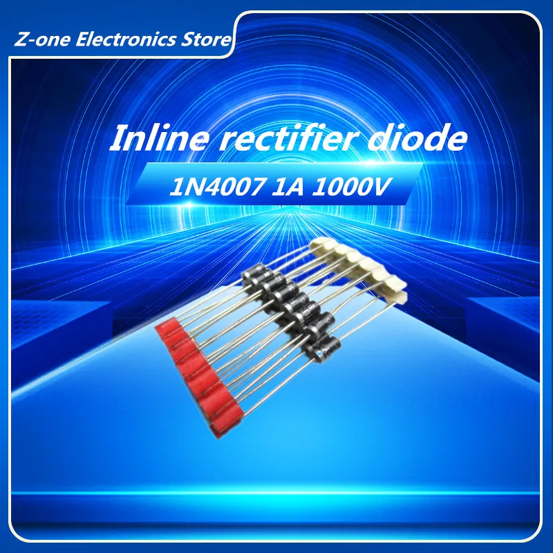 100PCS 1N4007 4007High quality Rectifier Diode 1A 1000V DO-41 IN4007 1n4007