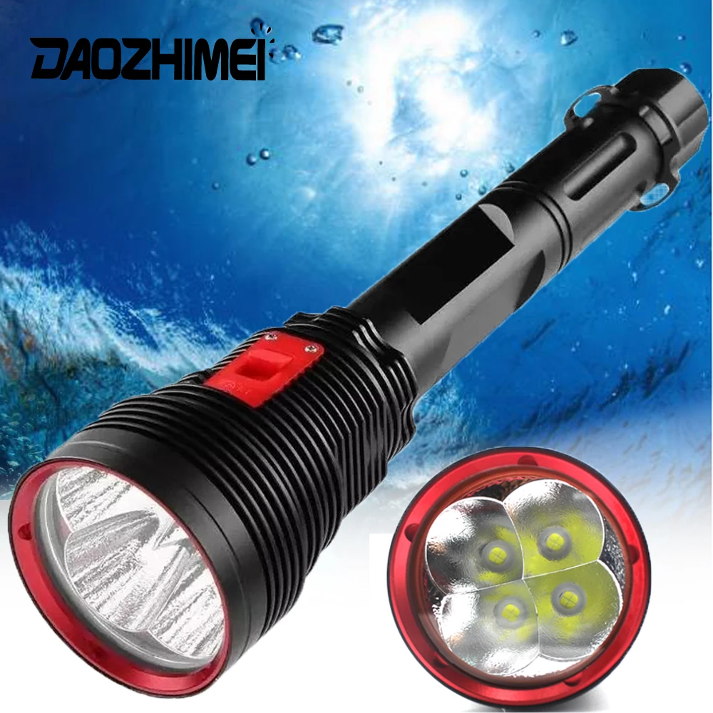 200M-Deep-Diving-Flashlight-IPX8-Waterproof-XPH70-LED-Scuba-Diving ...