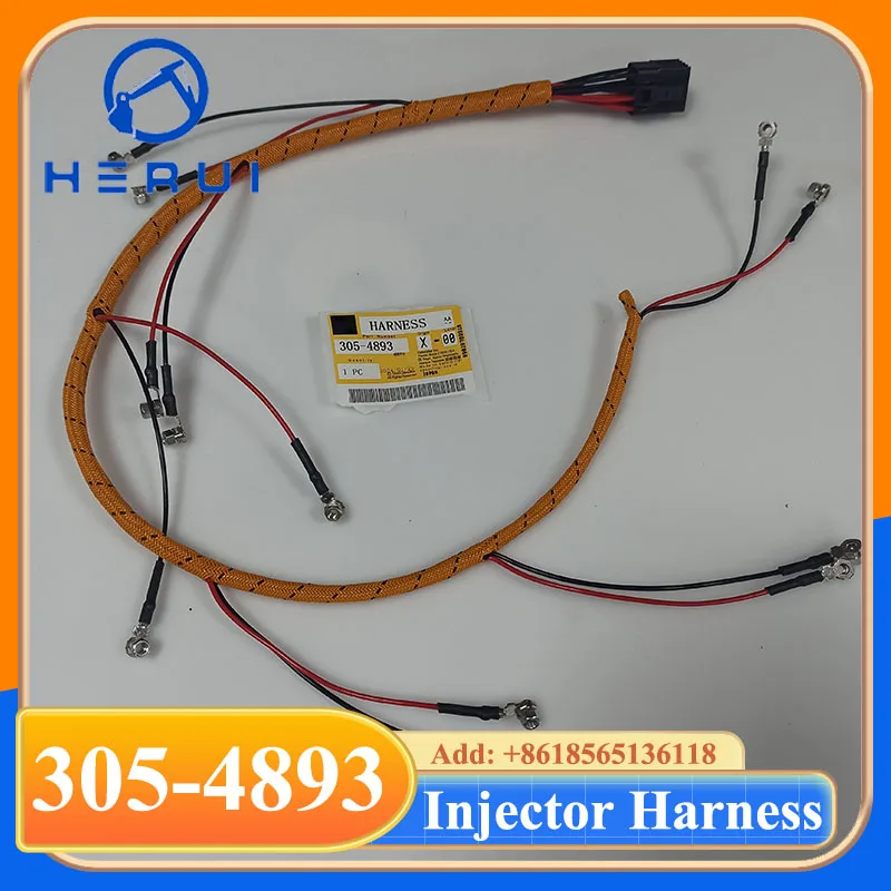 C6-4-Injector-Wire-Harness-305-4893-3054893-Excavator-Injector-Wiring ...