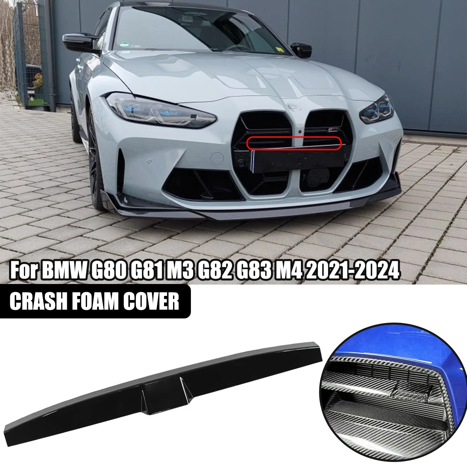 Front-Bumper-Crash-Foam-Cover-Trim-Grille-For-BMW-G80-G81-M3-G82-G83-M4 ...