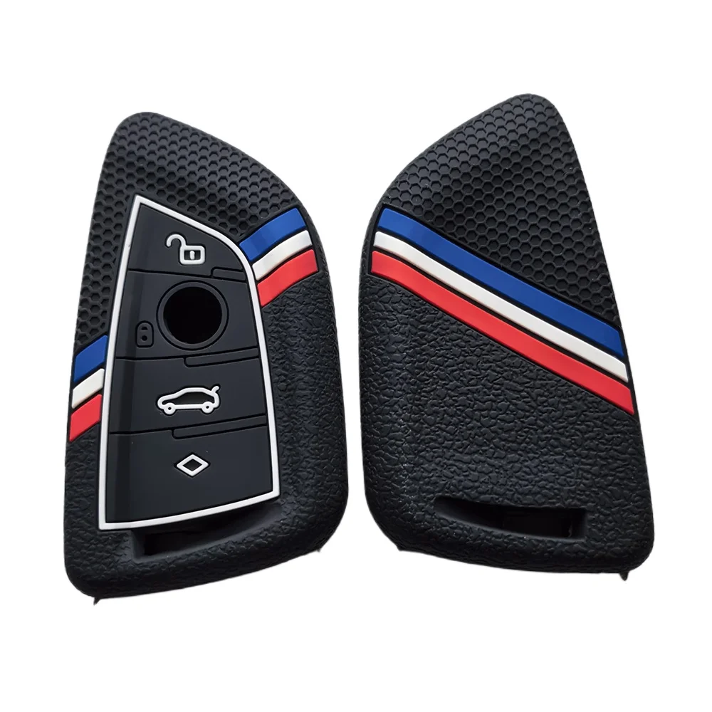 New Silicone Remote Car Key Cover Keychain Key Case for BMW X1 X3 X4 X5 ...