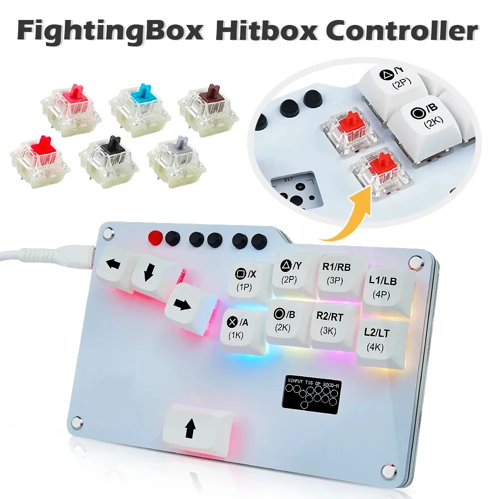 Mini-Hitbox-WASD-GP2040-CE-Fightstick-Game-Pad-Keyboard-Cherry-MX ...