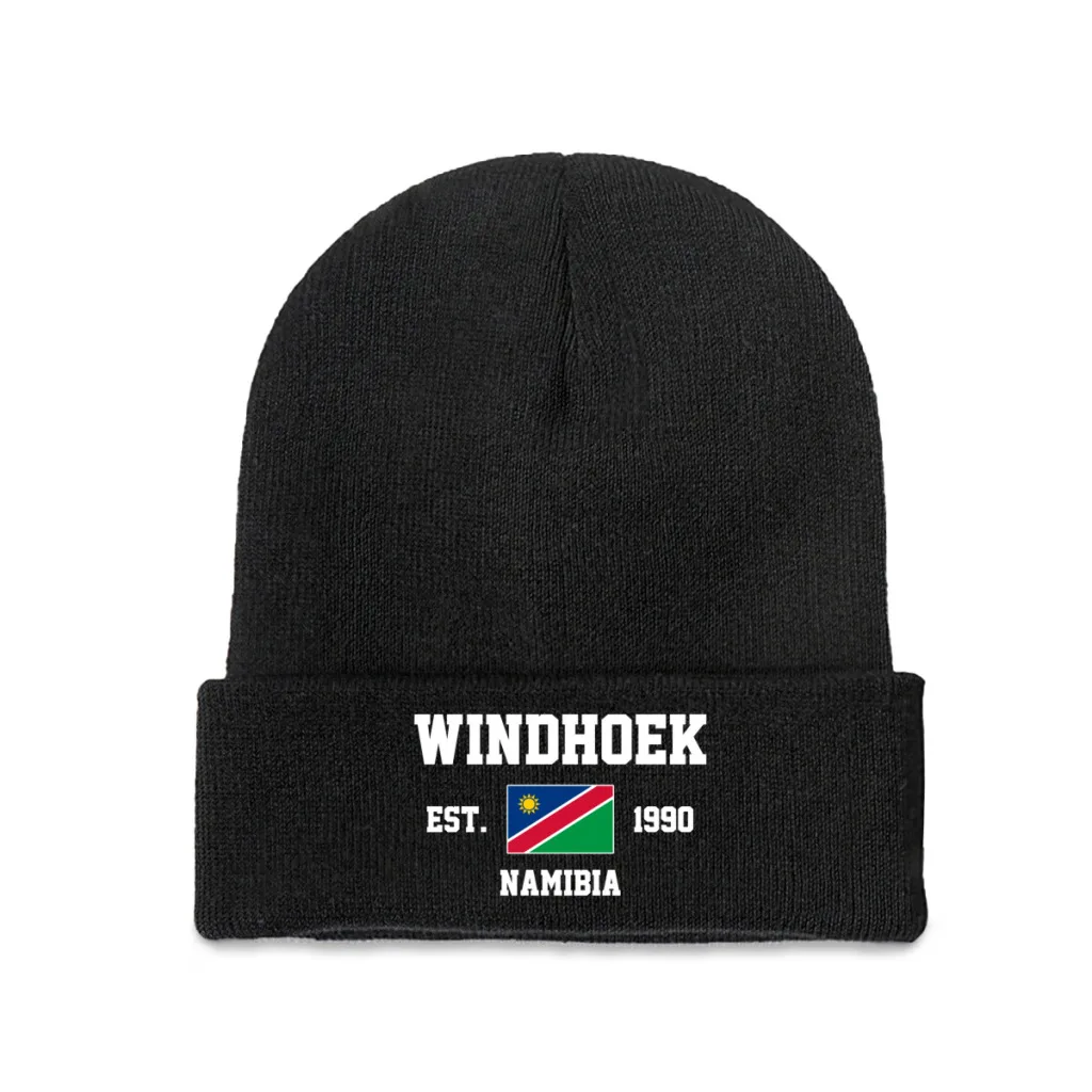 Namibia-EST-1990-Windhoek-Capital-Men-Women-Unisex-Knitted-Hat-Winter ...