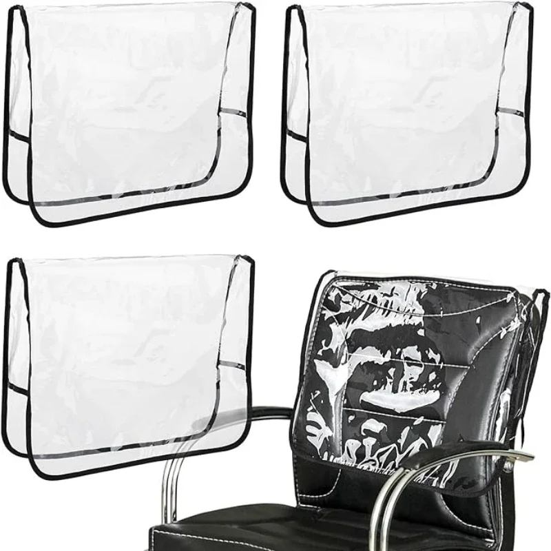 1/3/5pcs chair back cover plastic transparent salon chair back cover ...