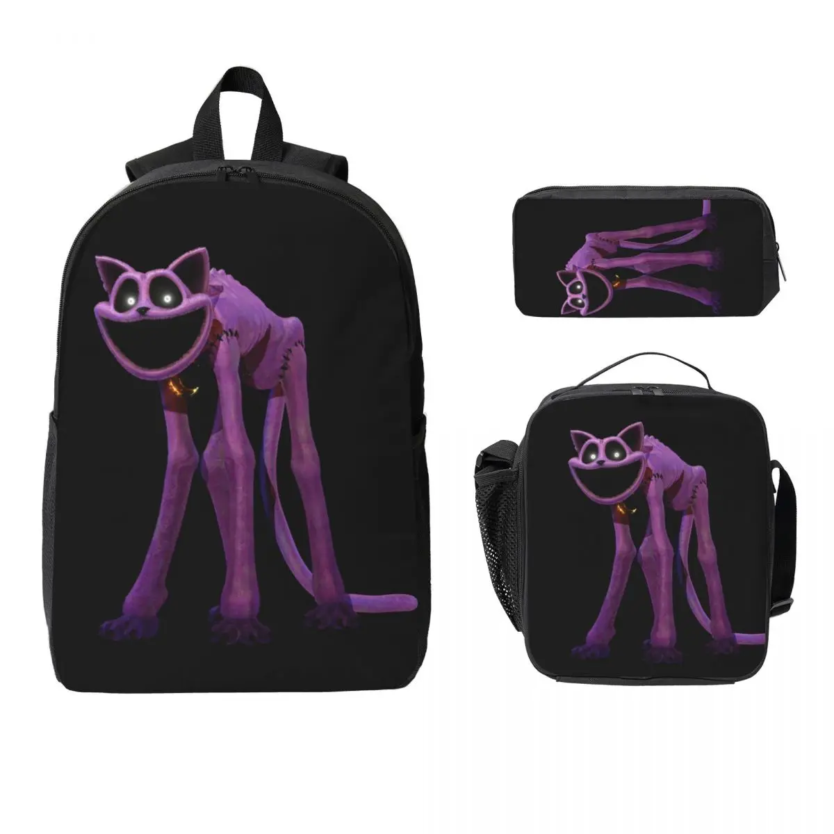 CATNAP Monster Backpack Student Boys Girls BookBag School Bag Laptop ...