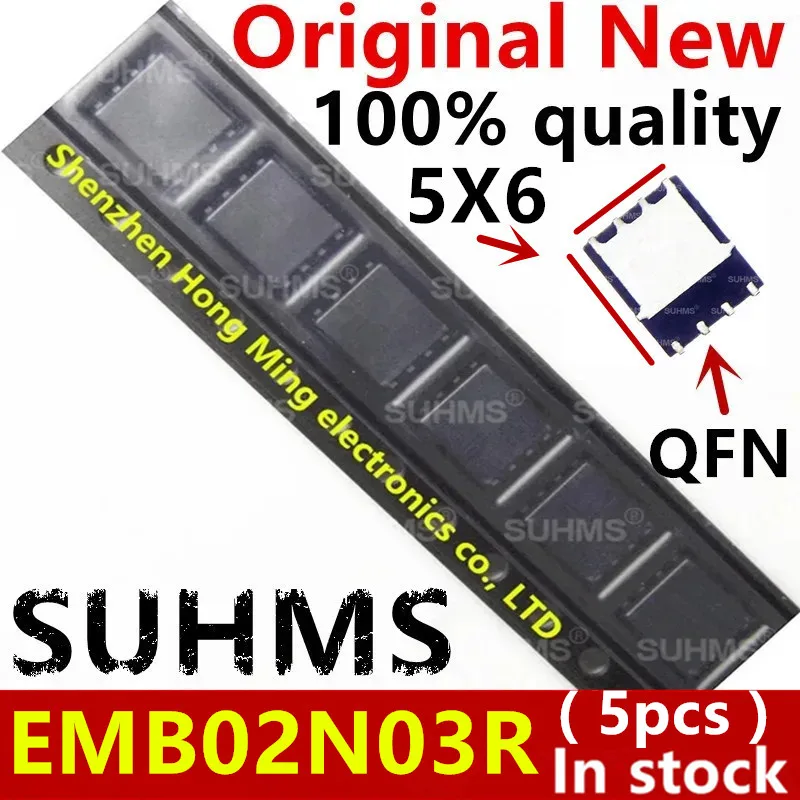 (5piece)100% New EMB02N03HR EMB02N03R B02N03R QFN-8 Chipset ...