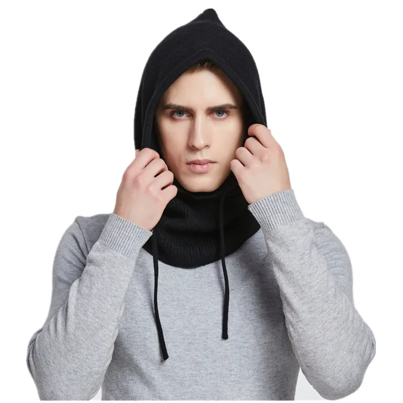 Sparsil-Gorro-con-capucha-de-punto-de-Cachemira-para-hombre-y-mujer ...