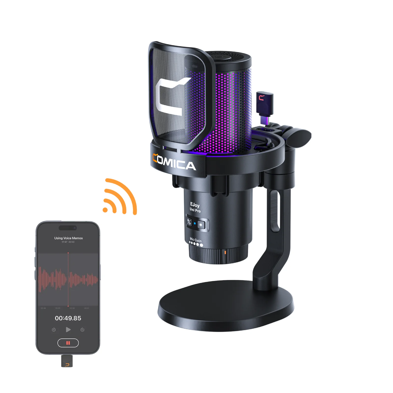 COMICA-UNI-PRO-Wireless-USB-Gaming-Microphone-for-PC-Laptop-Smartphone ...