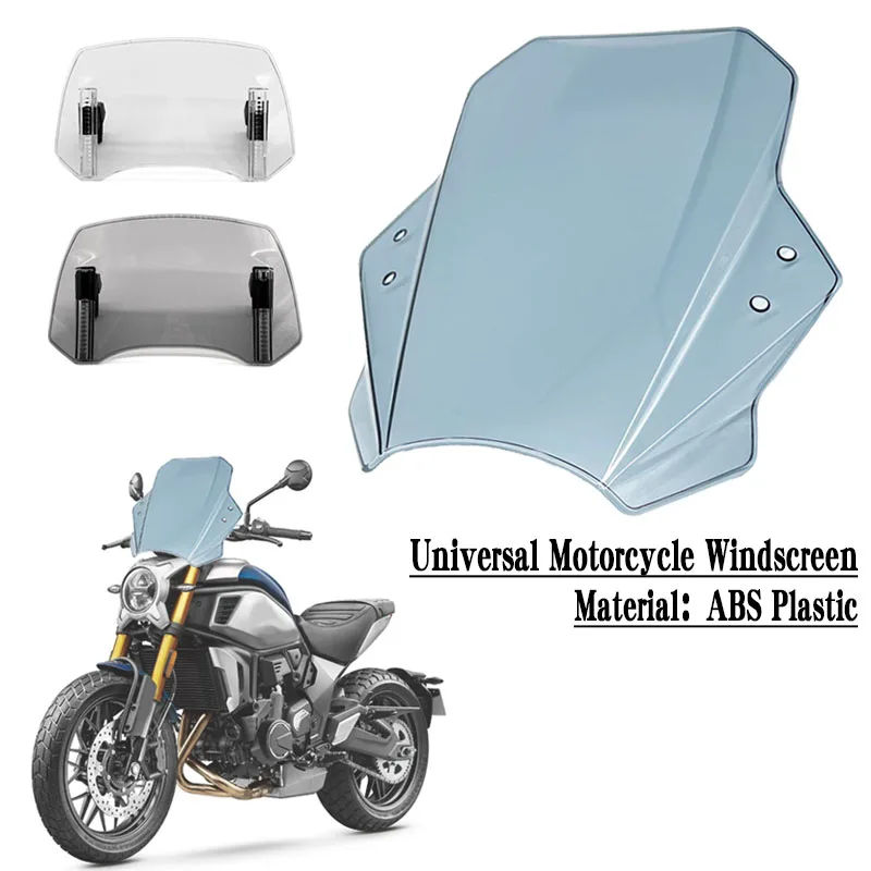 CLX700-Universal-Motorcycle-Windscreen-Windshield-Covers-Screen-Smoke ...