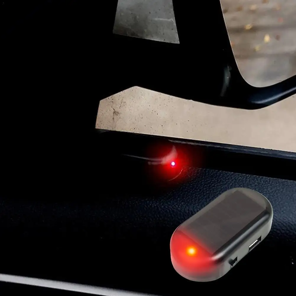 Car-Fake-Security-Light-Solar-Powered-Simulated-Dummy-Alarm-Wireless ...
