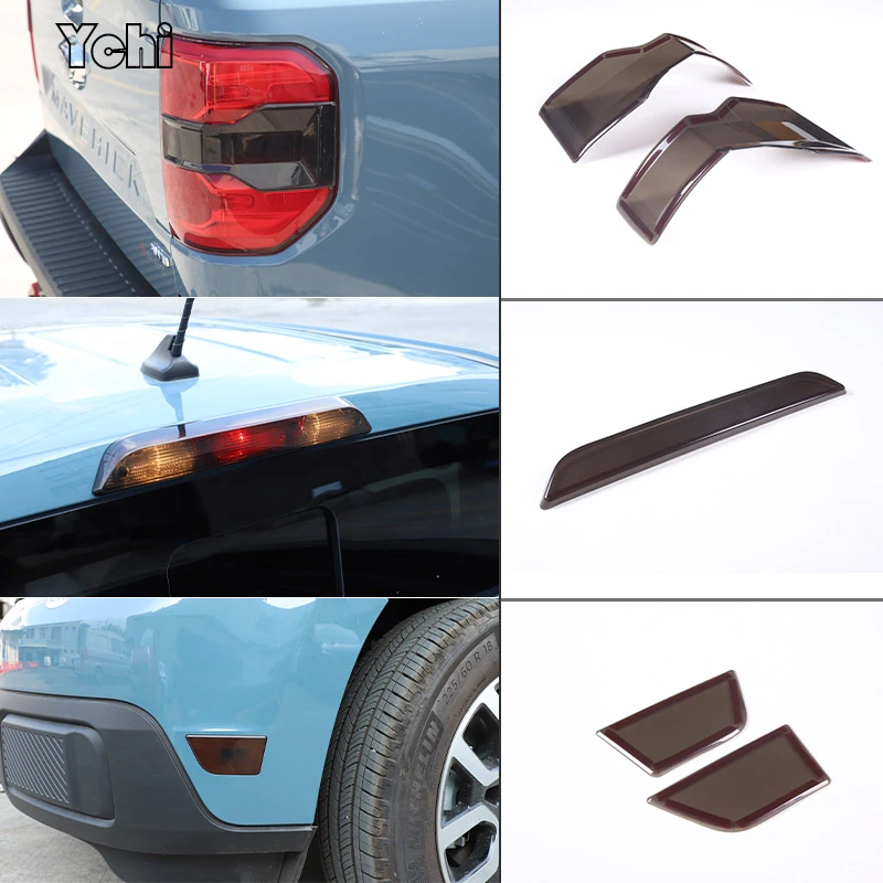For Ford Maverick 2022 Abs Black Car Tail Light Cover Brake Light ...