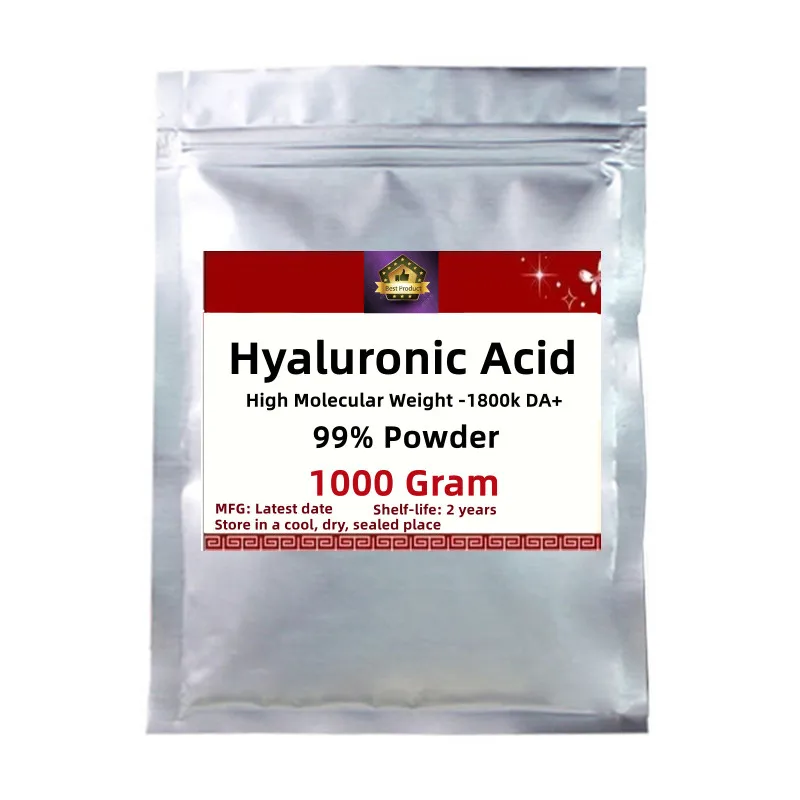 99% Hyaluronic Acid,high Molecular Weight Sodium Hyaluronate 1800k Da+ ...