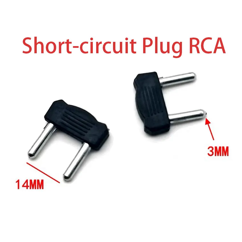 10pcs 3mm Short-circuit Plug RCA Audio Video Terminal Block Banana Plug ...