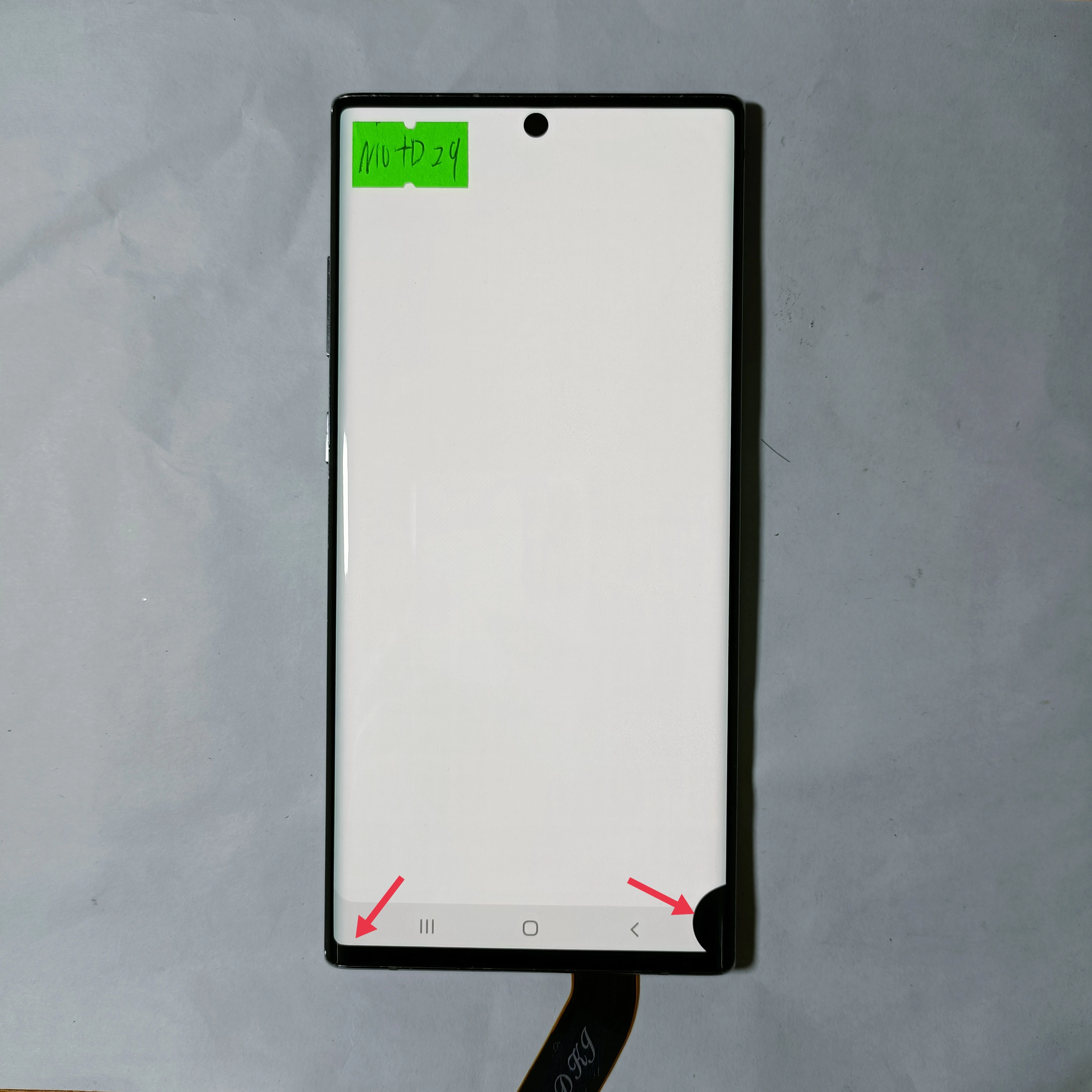 Original samsung galaxy note10 plus amoled tela de material lcd para n975f n975s n975d/u com ...