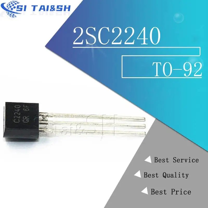 100pcs 2SA970 2SC2240 (50PCS * A970 + 50PCS * C2240) TO-92 바이폴라 트랜지스터 ...