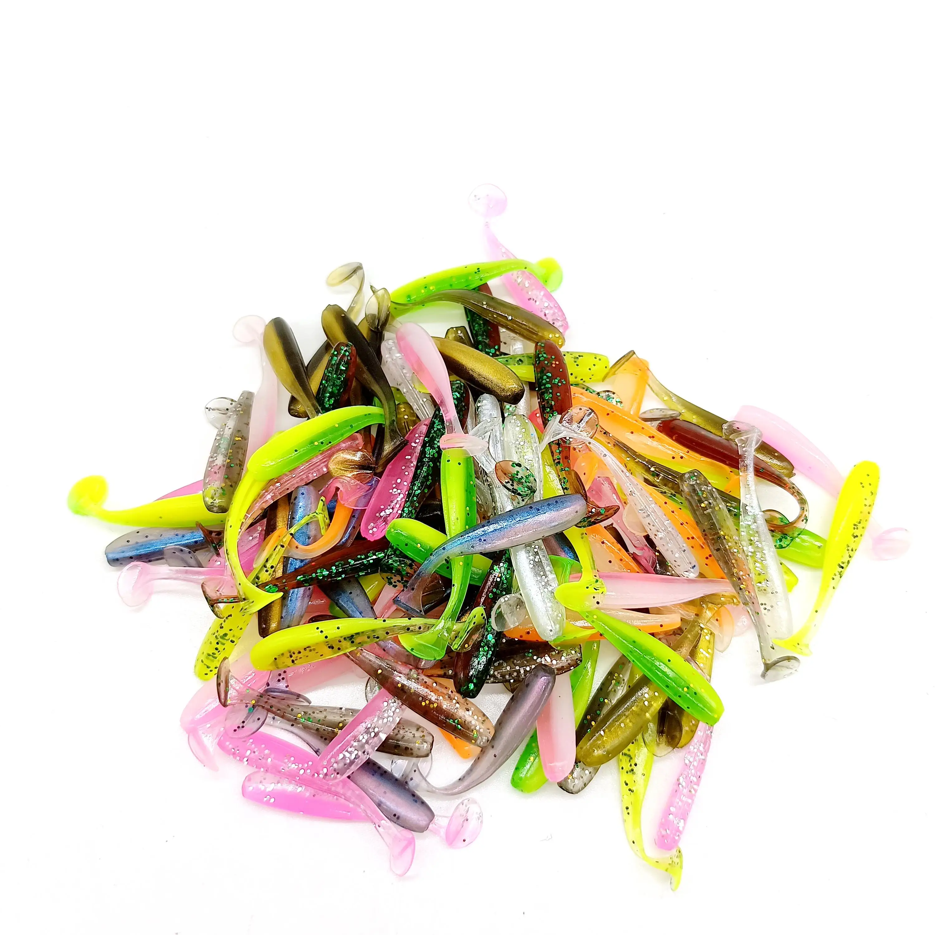 DUODUOYU-100PCS-free-shipping-Micro-Soft-Fishing-Lures-0-35g-35mm-T ...