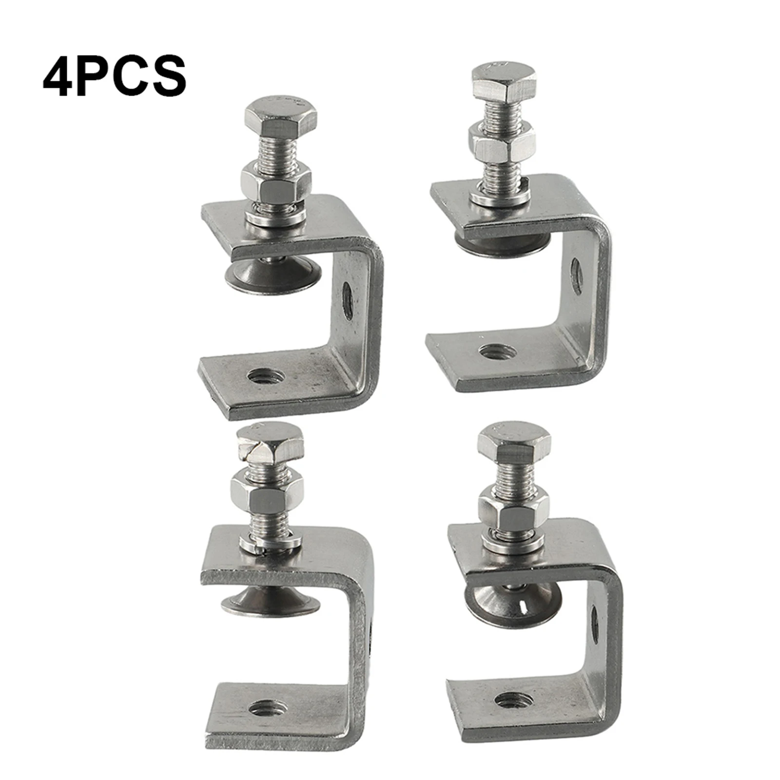 Abrazadera-en-forma-de-C-de-1-2-4-piezas-Clip-de-acero-inoxidable-para ...