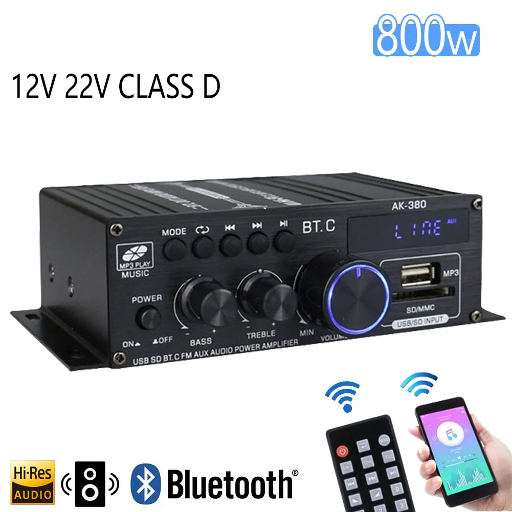 AK380-800W-Bluetooth-Amplifier-HiFi-Audio-Karaoke-Home-Theater ...