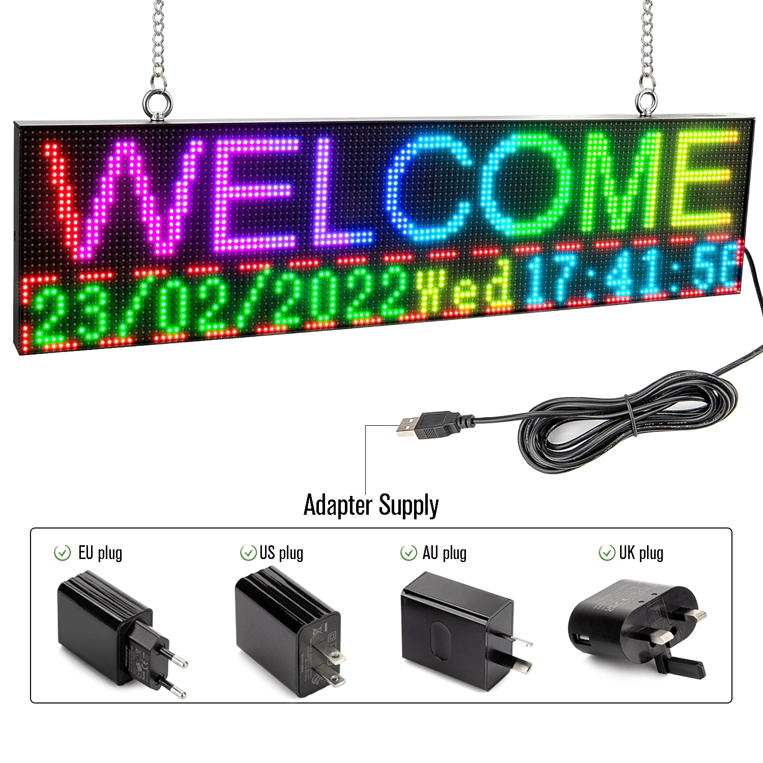 P4-Indoor-Led-Display-Panel-Wireless-WiFi-Programmable-Message-Board ...