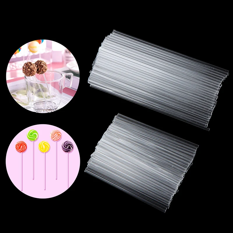 100Pcs-Acrylic-Sticks-Clear-Reusable-Candy-Cake-Pops-Stick-for-Making ...